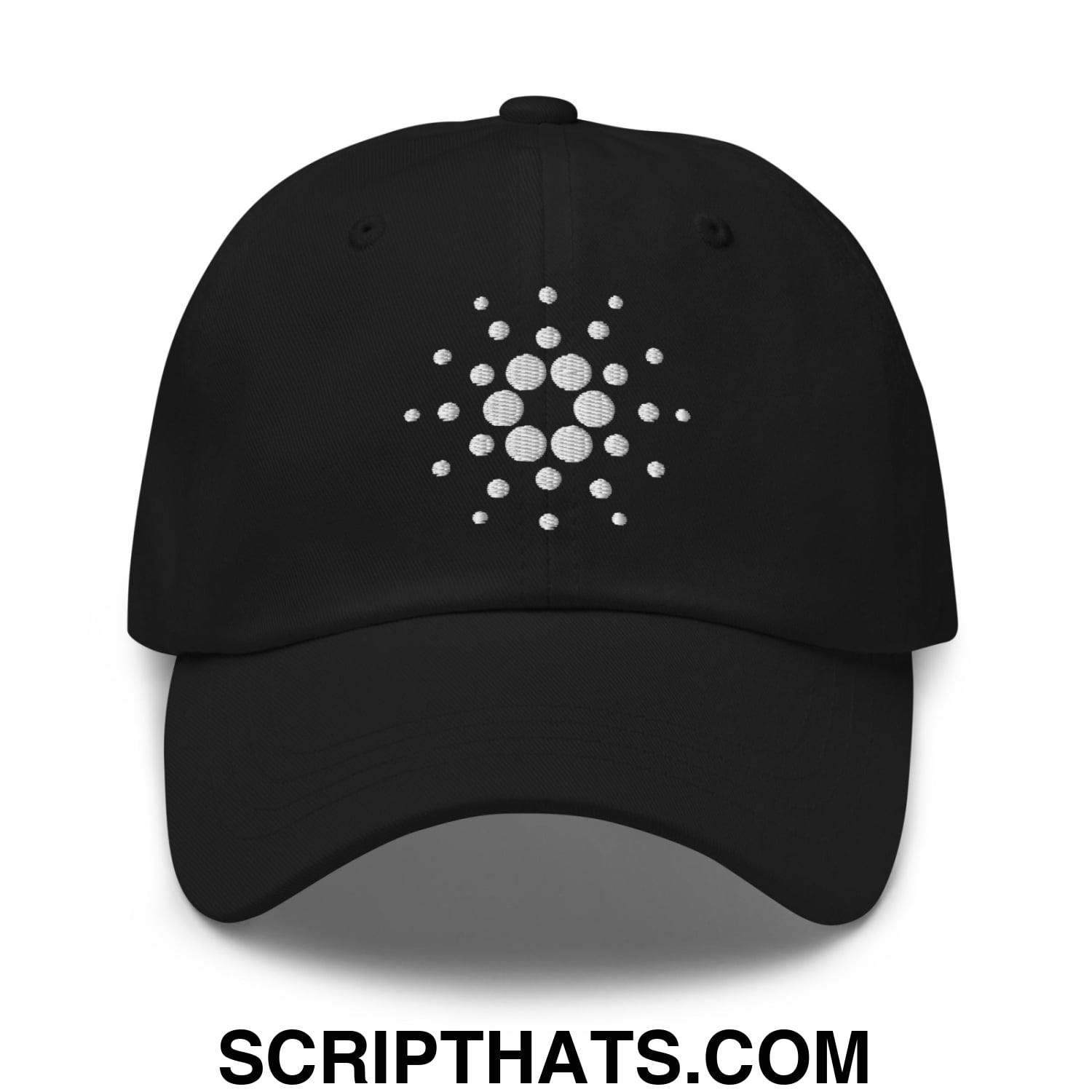 Cardano ADA Crypto Currency Embroidered Unstructured Dad Hat – Script Hats