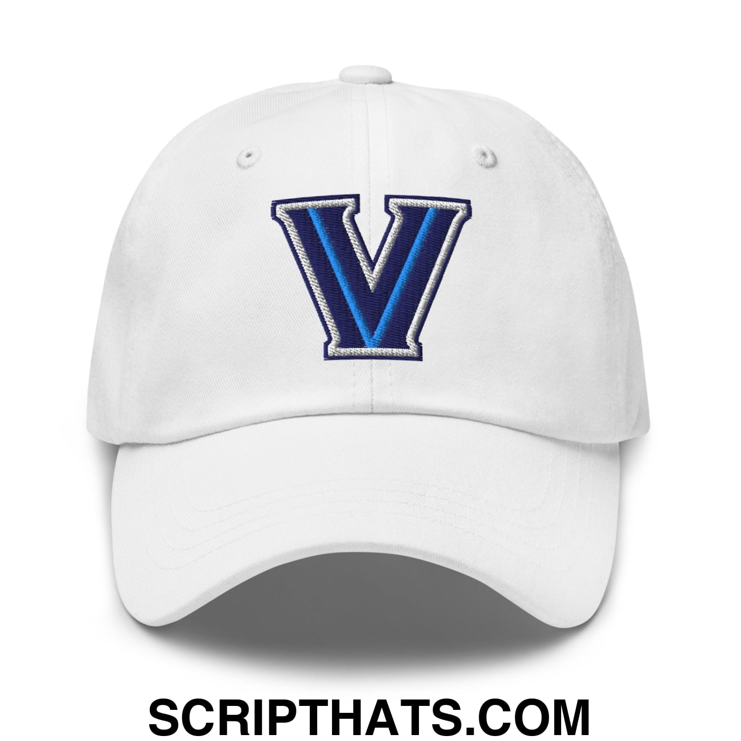 Pope Leo Villanova Embroidered Unstructured Dad Hat – Script Hats